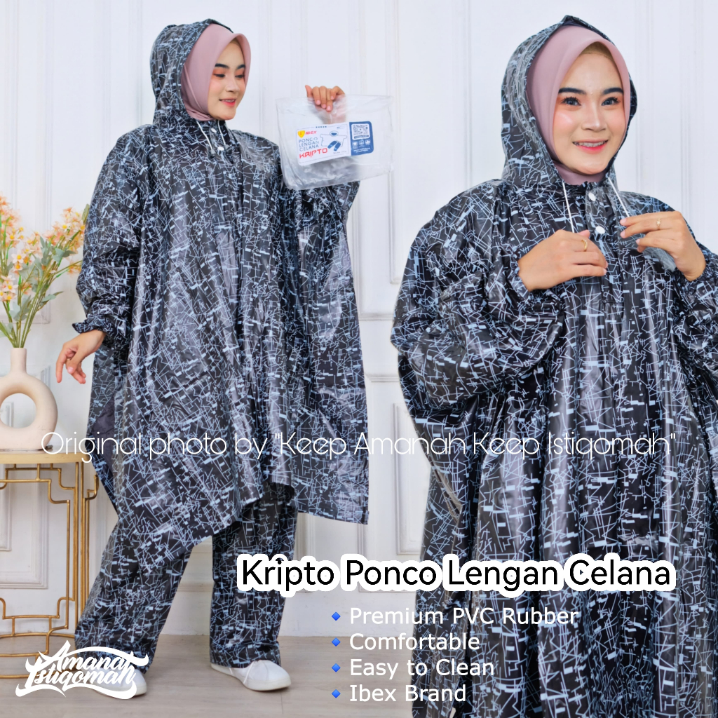 Jual Terra Ponco Lengan Celana Mantol Jas Hujan PVC | Shopee Indonesia