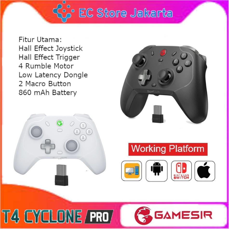 Jual GameSir T4 Cyclone Pro Gamepad Game Controller Hall Effect ...