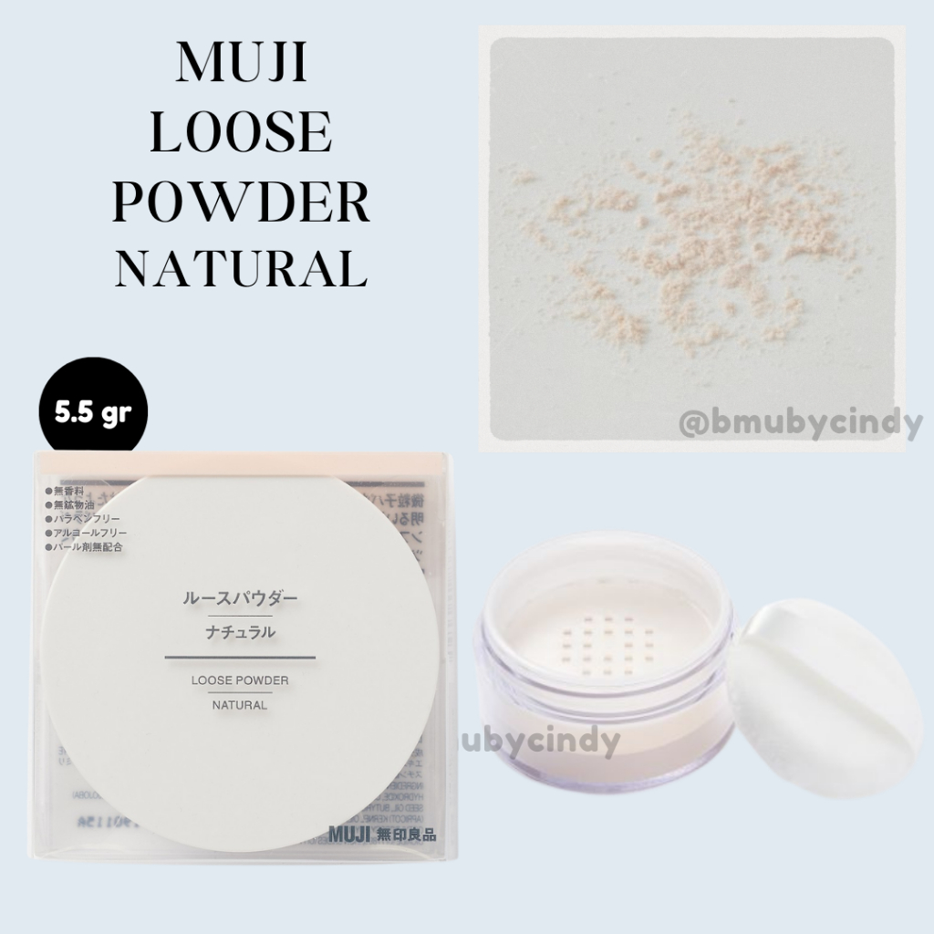 Jual Muji Loose Powder Natural Small Size 5.5 gr | Shopee Indonesia