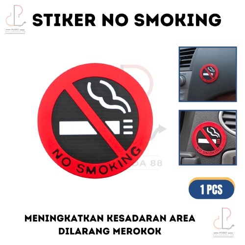 Jual Sticker No Smoking Stiker Dilarang Merokok Tempelan Dinding Rumah ...