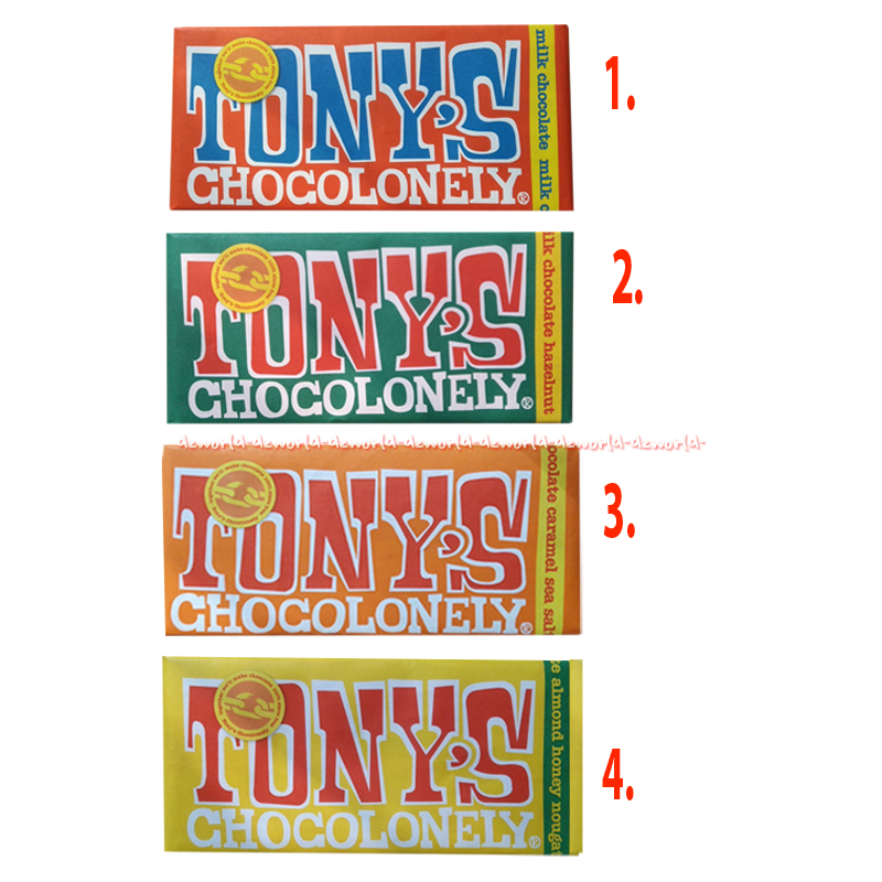Jual Tony's Chocolonely Milk Chocolate Coklat Susu Tony's Hazelnut ...