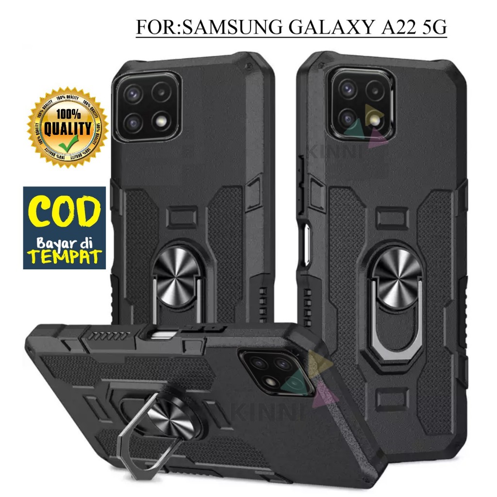 Jual Casing Samsung Galaxy A22 5G Hard Case Ring Armor Robot Case ...