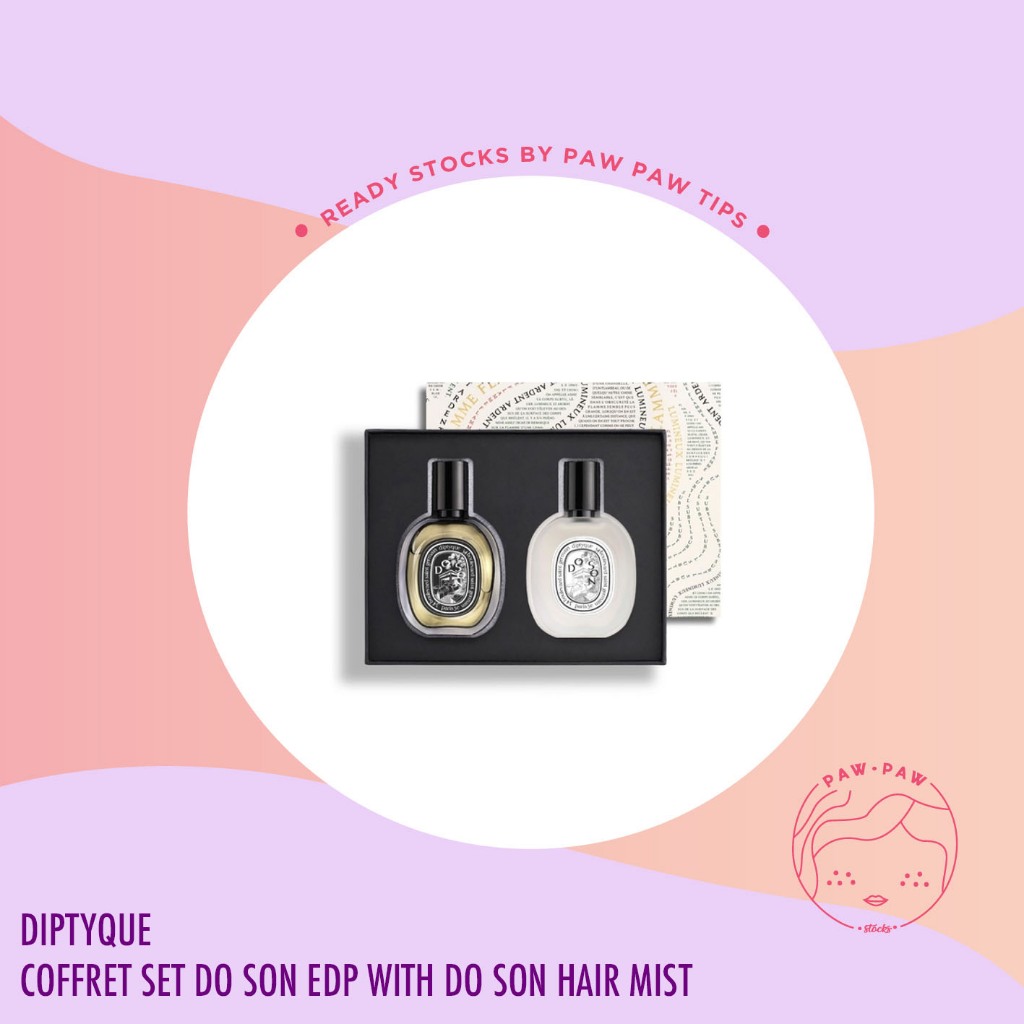 Jual ppt-Diptyque Coffret Set Do Son EDP with Do Son Hair Mist | Shopee Indonesia