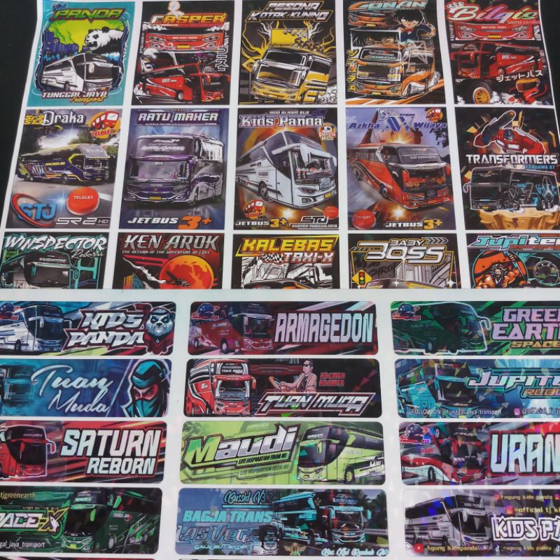 Jual stiker bus bis hologram 1 Lembar 45x30 cm | Shopee Indonesia