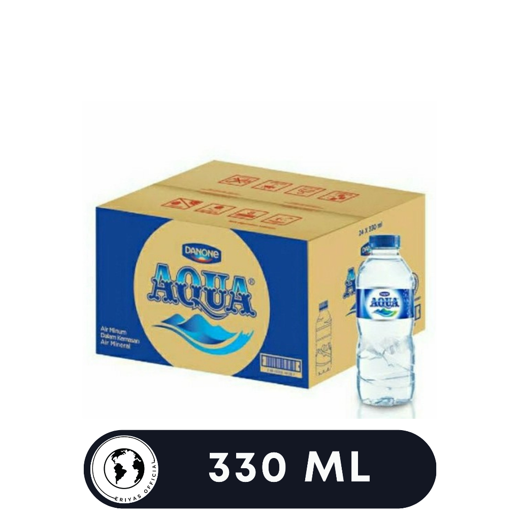 Jual Aqua Air Mineral 330ml x 24 Botol 1 Box Dus | Shopee Indonesia