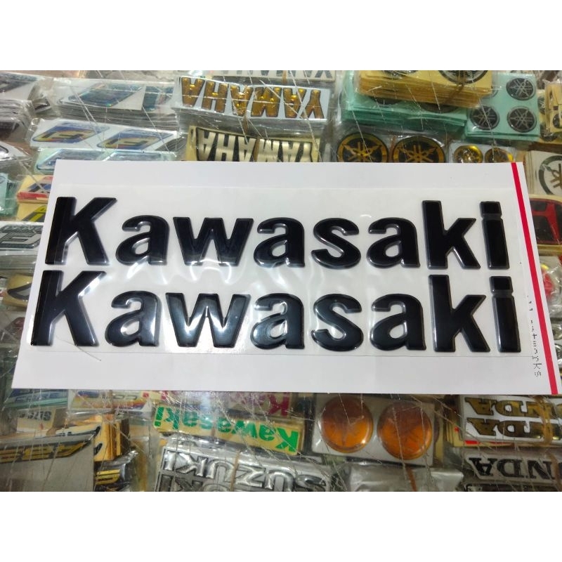Jual LOGO EMBLEM TANGKI KAWASAKI HITAM KAWASAKI NINJA R RR(Satu pasang ...