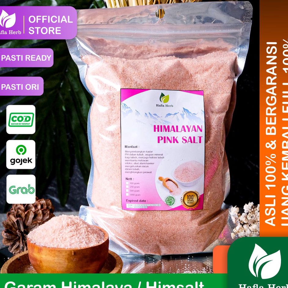 Jual Terkini Garam Himalaya Original 1 kg Asli Organik Garem Himalayan ...