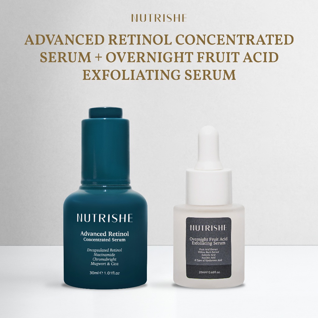 Jual (HALAL) Nutrishe Special Bundling - Retinol Serum & Exfo Serum ...