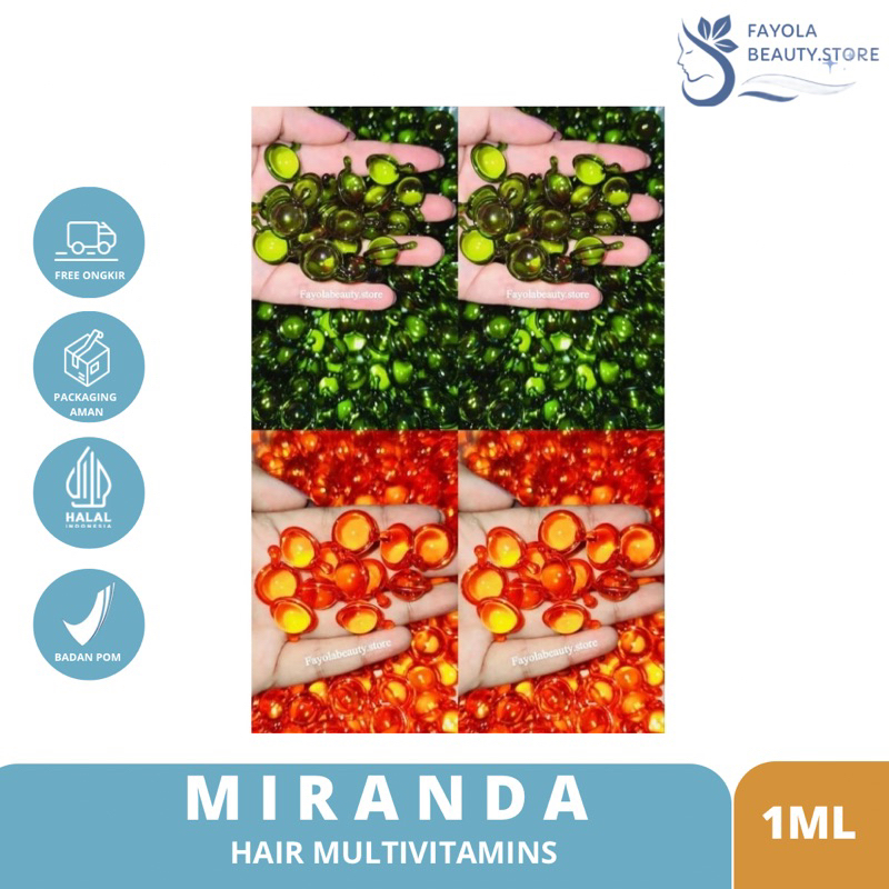 Jual VITAMIN RAMBUT MIRANDA isi 30pcs / isi 50pcs | Shopee Indonesia