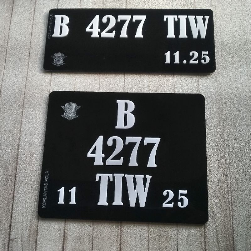 Jual plat nomor vespa matic modifikasi motor sporty huruf timbul rapi ...