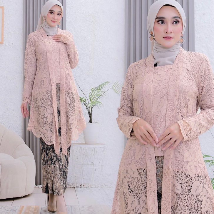Jual Baru Vanriz Kebaya-Brokat Tunik Kutu Baru Airin Rok Plisket ...