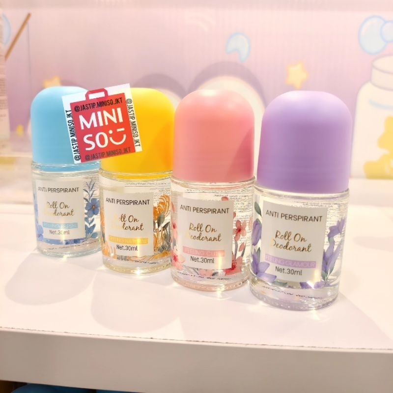 Jual MINISO 🆕 Girl's ANTI PERSPIRANT Roll On Deodorant (30ml) Exp.11/ ...