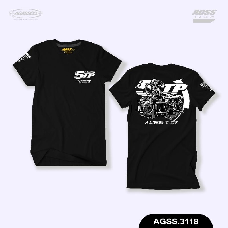 Jual T-SHIRT 5TP / KAOS RACING SIMPLE / KAOS AGASSCO | Shopee Indonesia