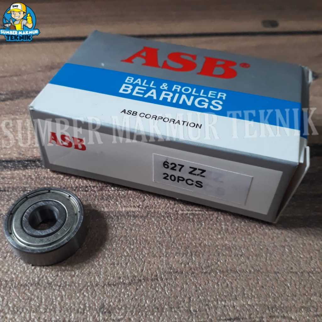 Jual Bearing Laher Laker ASB 627 ZZ 627ZZ Bantalan Roda Tutup Besi ...