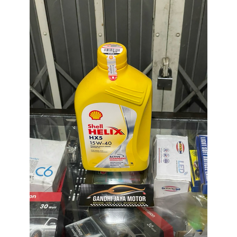 Jual OLI SHELL HELIX HX5 ISI 1 LITER 15W-40 ORIGINAL 100% | Shopee ...