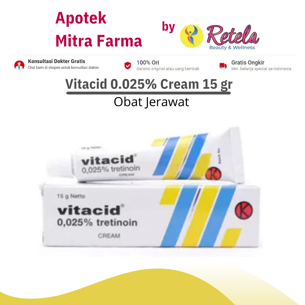 Jual Vitacid 0.025% Cream 15 gr | Shopee Indonesia