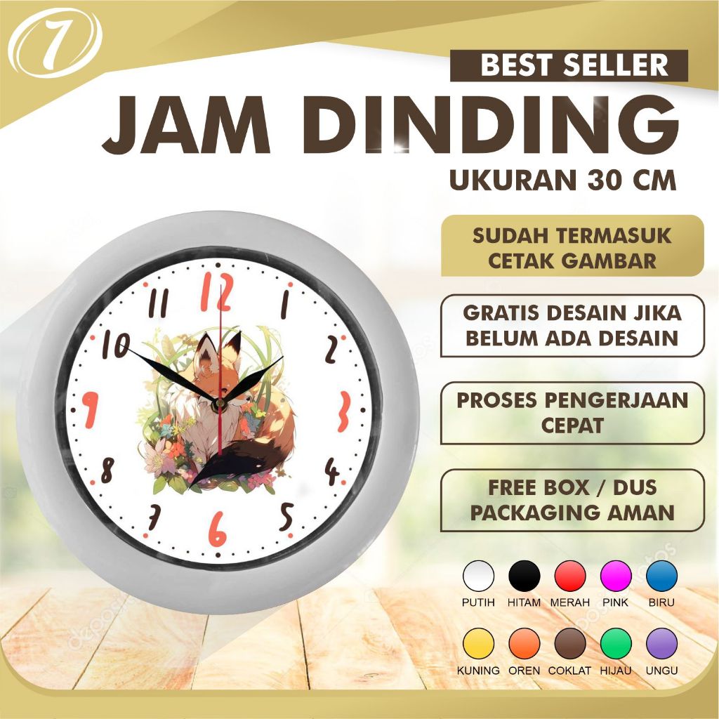 Jual jam dinding desain custom karakter | jam dinding tembok souvenir ...