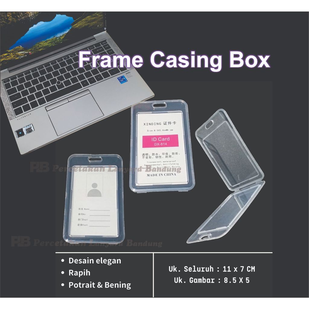 Jual frame casing BOX tempat ID card flashdisk holder BENING TUTUP ...