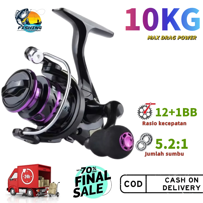 Jual Reel Pancing Power Handle Fishing Reel HP500-7000 Spinning Reel ...
