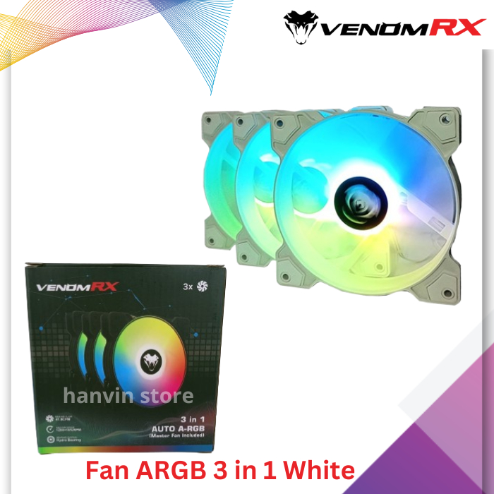 Jual FAN CASING ARGB 3 in 1 VenomRX - White | Shopee Indonesia