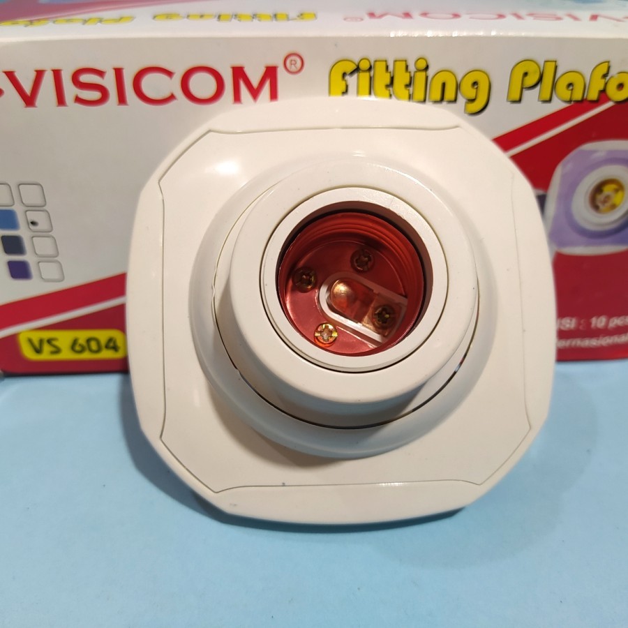 Jual fitting plafon VISICOM VS-604/fiting lampu plafon VISICOM warna ...