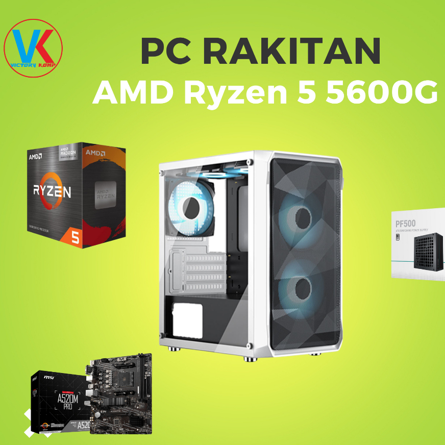 Jual PC Rakitan AMD Ryzen 5 5600G | Ram 16GB | SSD 256GB | Shopee Indonesia