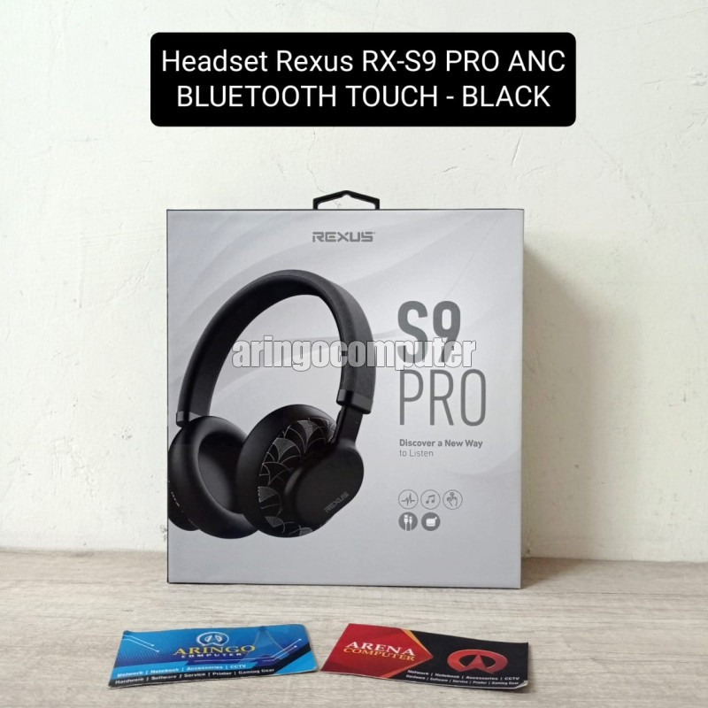 Jual Headset Rexus RX-S9 PRO ANC BLUETOOTH TOUCH - BLACK | Shopee Indonesia