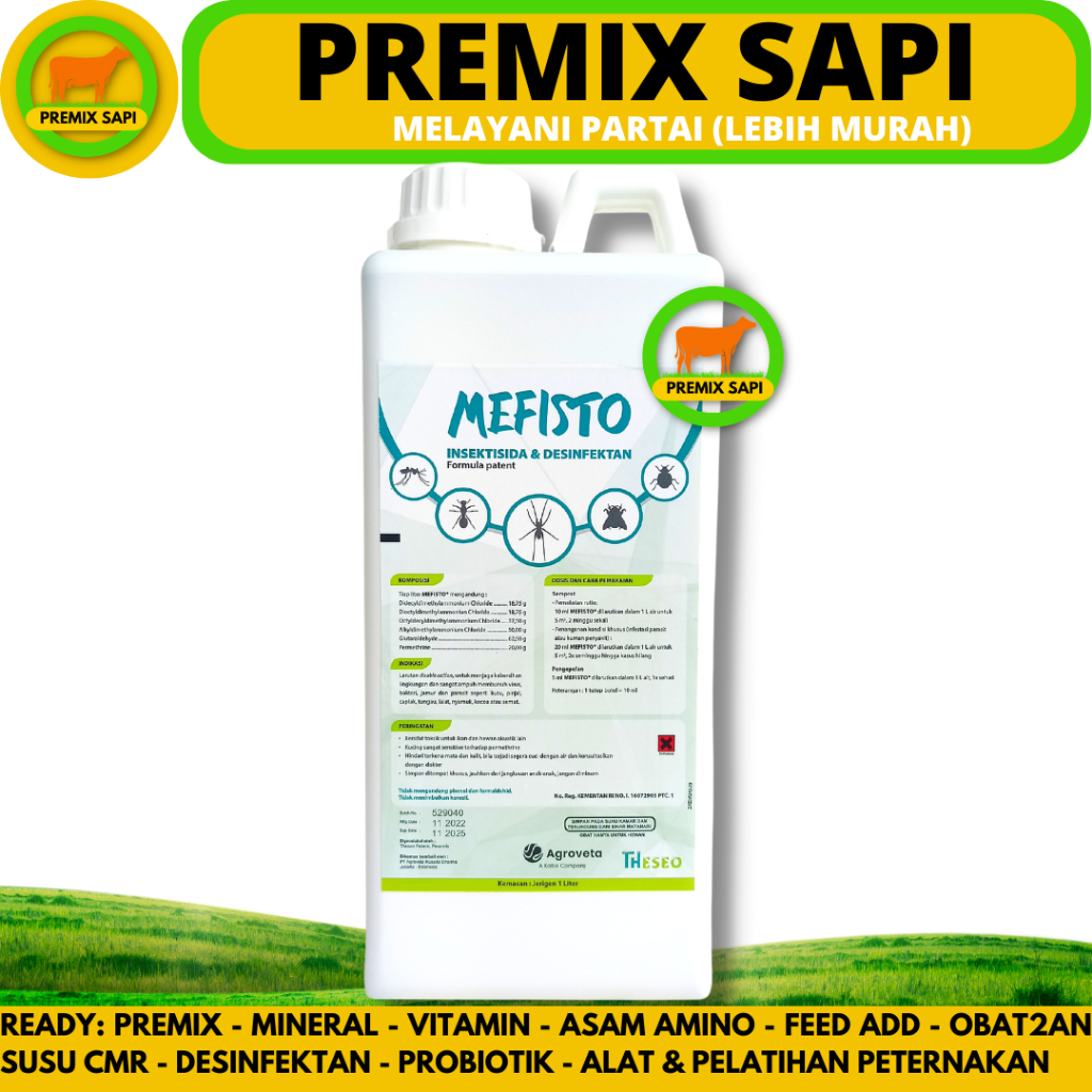 Jual MEFISTO 1 LITER - Disinfectant Pembersih Kandang Kucing Anjing ...