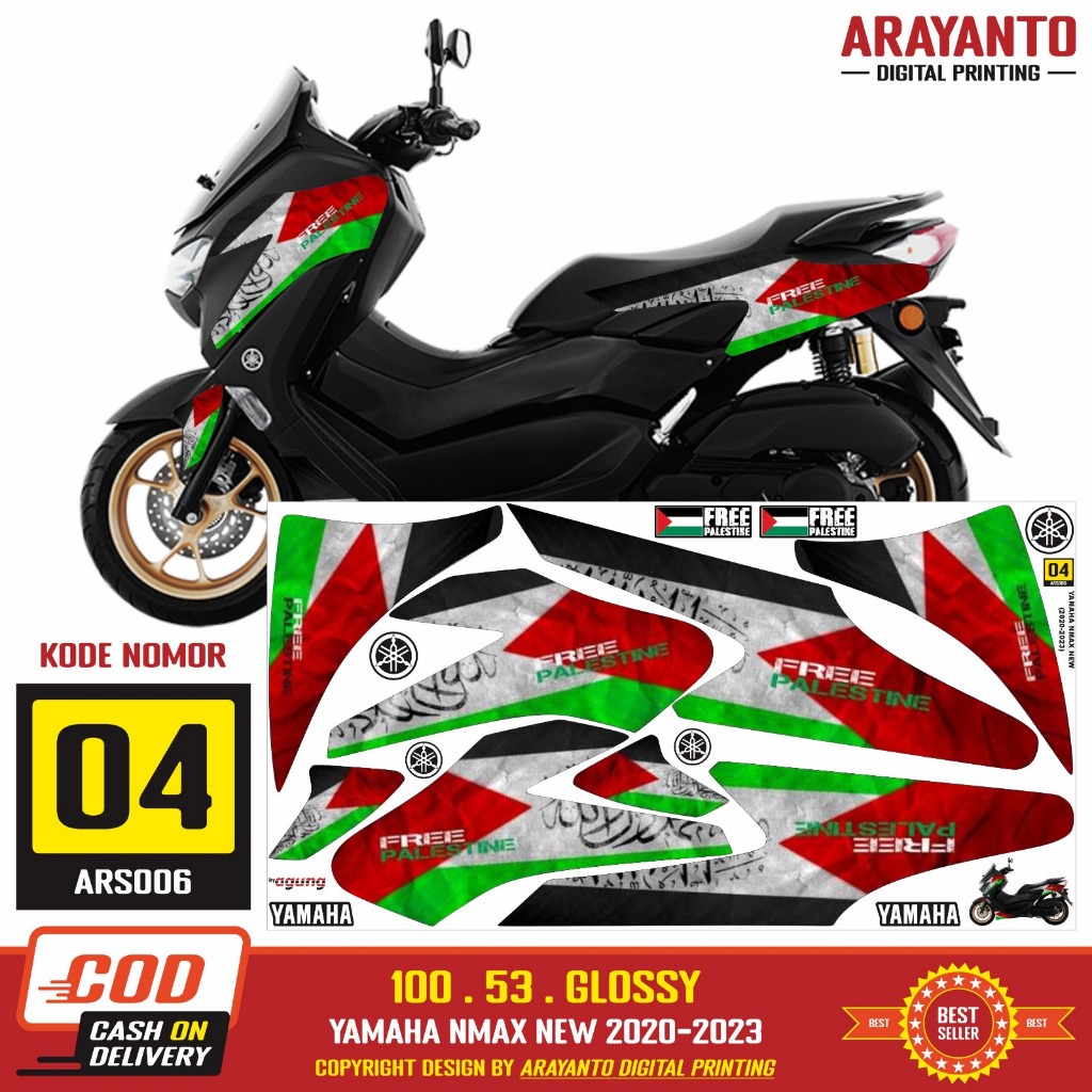Jual Stiker Striping Yamaha Nmax New 2020-2023 QLA006 Variasi Grafis ...