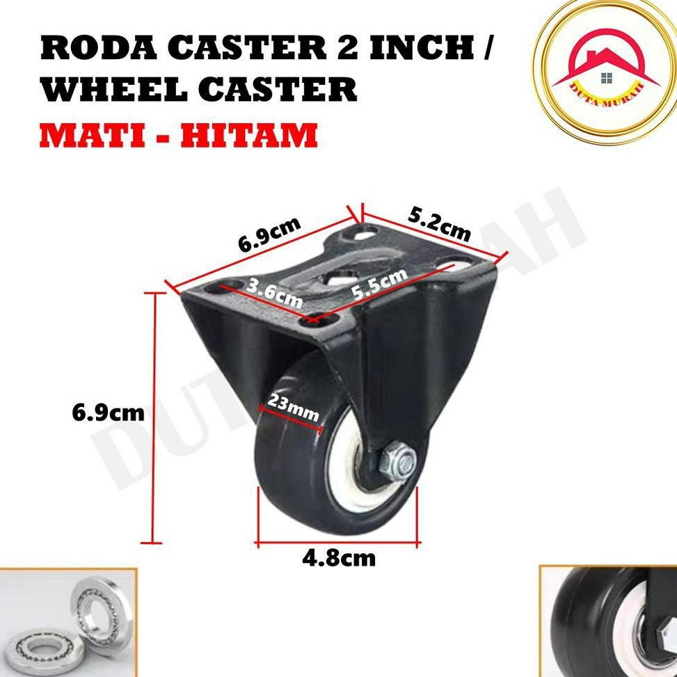 Jual Dijual Murah Roda Kastor /Castor/Caster 2 Inch Warna Orange dan ...