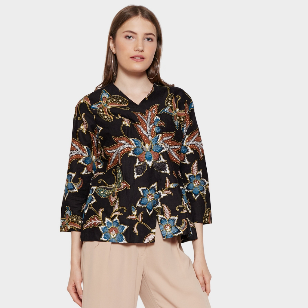 Jual Batik Semar Haira Blouse PA Kupu Sari Kenanga | Shopee Indonesia
