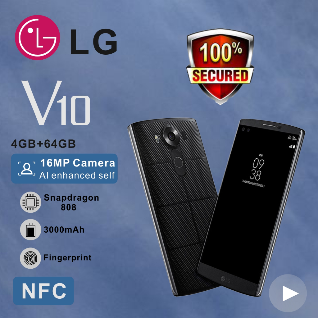Jual LG V10-NFC-Garansi-4GB+64GB-handphone 16MP camera bisa all sim ...