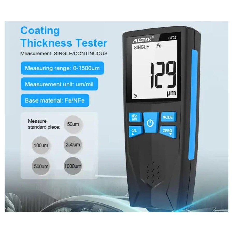 Jual Alat ukur Ketebalan Galvanize / Digital Coating Thickness Mestek ...