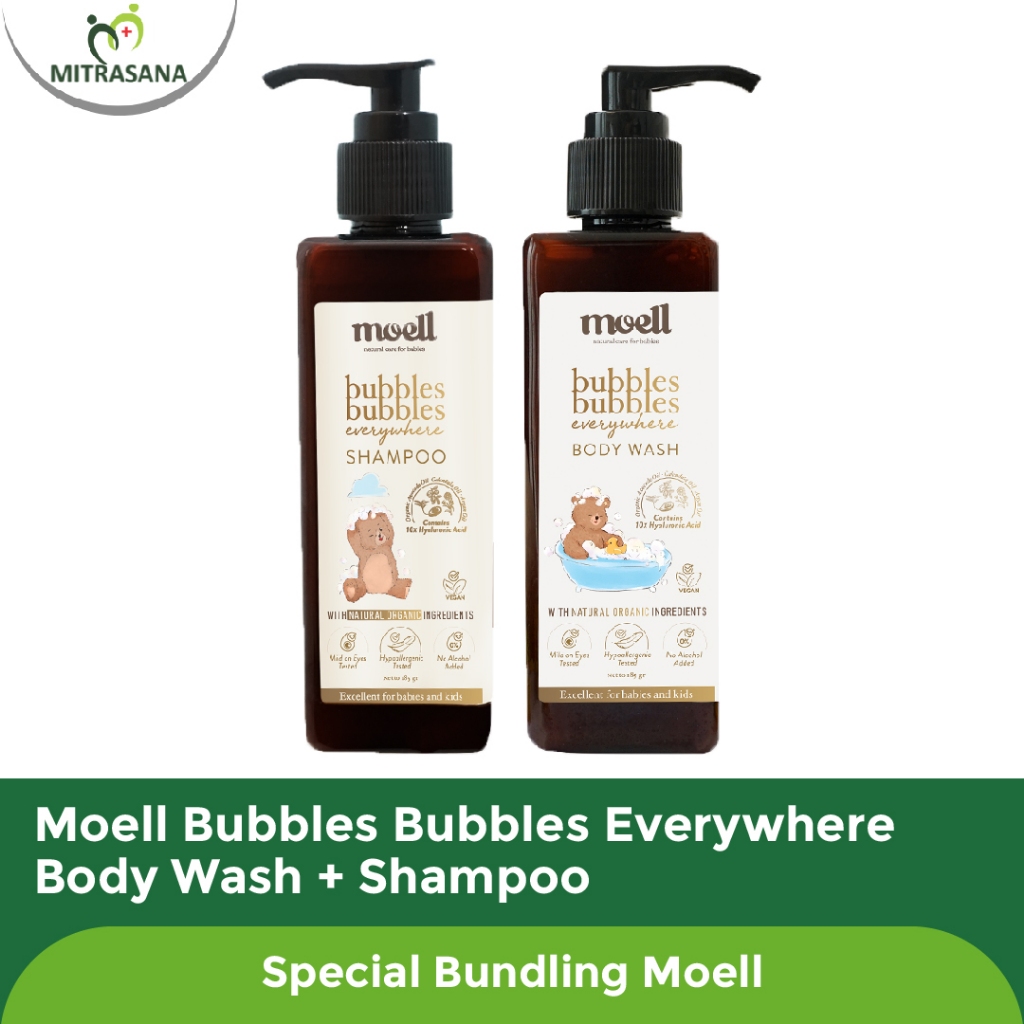 Jual Bundling Moell Bubbles Bubbles Everywhere Body Wash + Moell ...