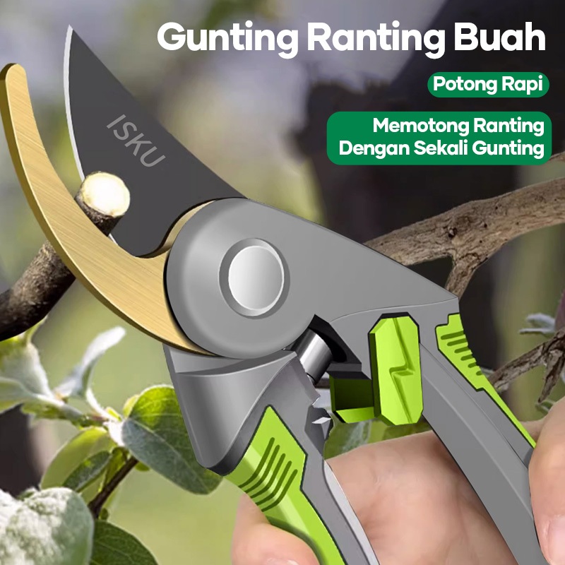 Jual ISKU Gunting Dahan 8 Inch Dan Ranting Bunga Tanaman Gunting Kebun/Pruning Shears Alat ...