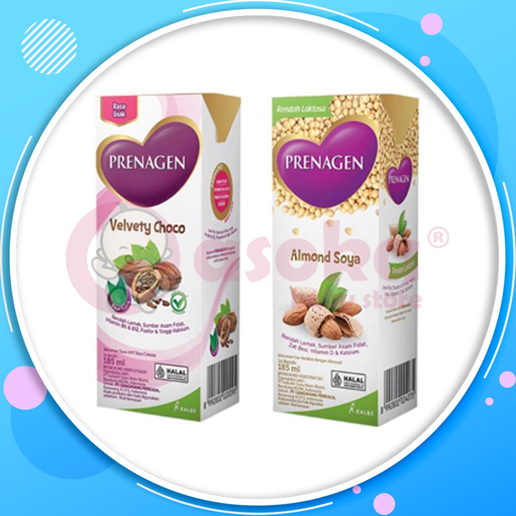 Jual PRENAGEN Mommy UHT Chocolate & Almond soya 185 ml - Susu Ibu Hamil ASOKA | Shopee Indonesia