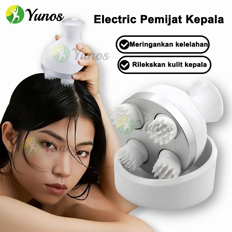 Jual Yunos Alat Pijat Kepala Electric Multifungsi Pemijat kepala Tangan Stroke Alat Pijit Pet ...