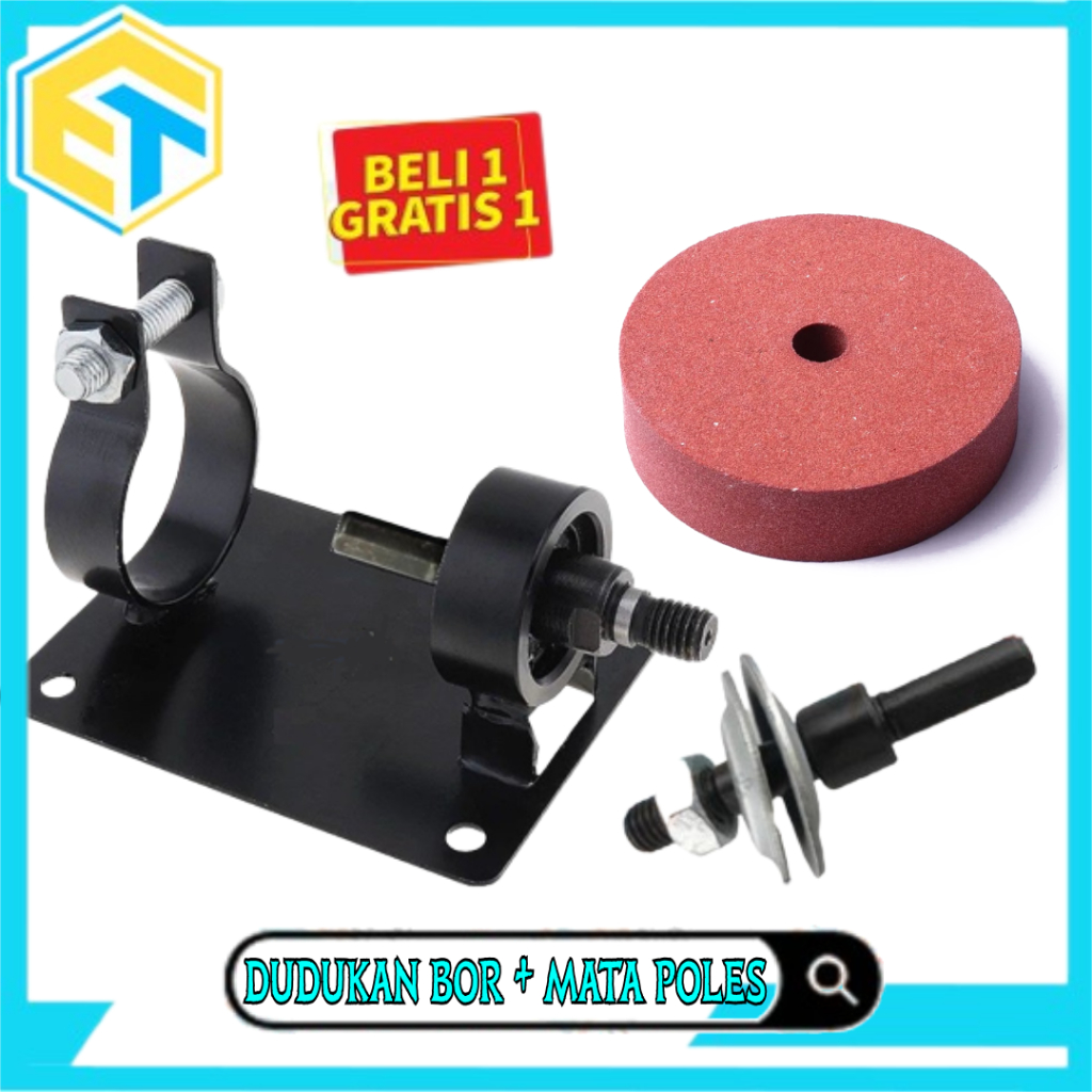 Jual Dudukan Bor Tangan Lengkap Adaptor Stand Holder Mesin Meja Bracket ...