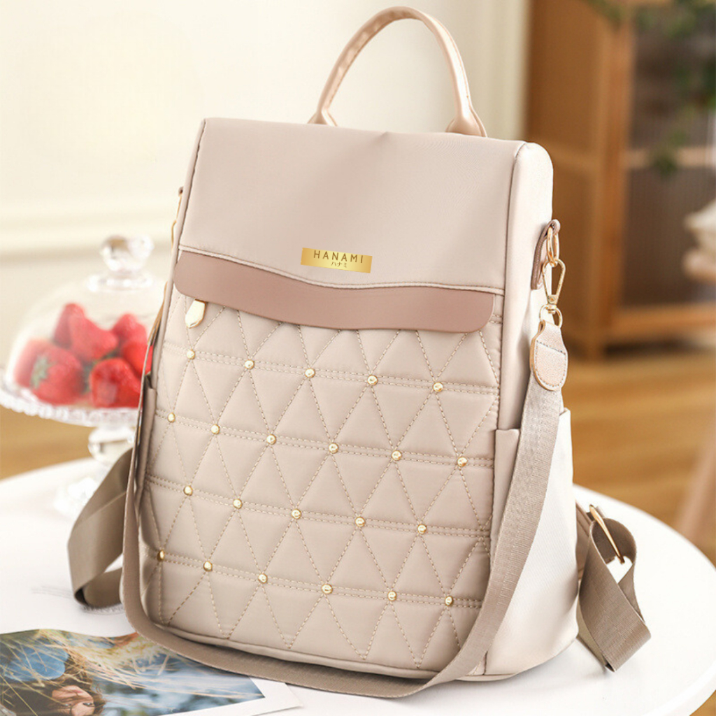 Jual HANAMI Tas Ransel Wanita Korea Anti Air Krem Cardea TA820P3 ...