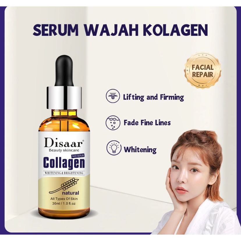 Jual Disaar Serum Kolagen Wajah Whitening Anti-Aging Collagen Essence ...