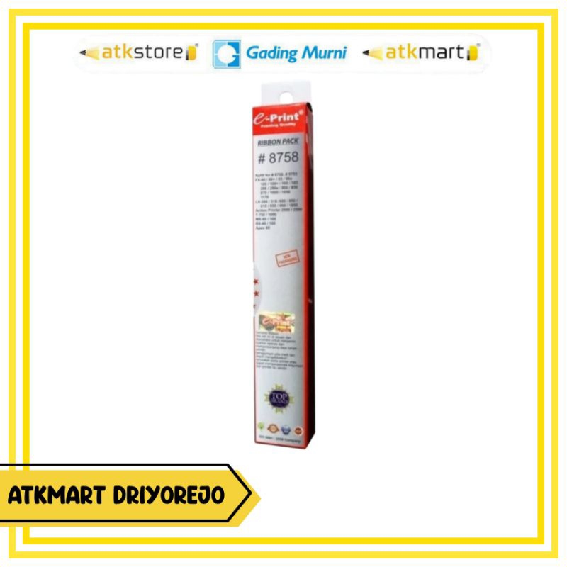 Jual E-PRINT REFILL RIBBON 8758 BLACK - PITA PRINTER | Shopee Indonesia