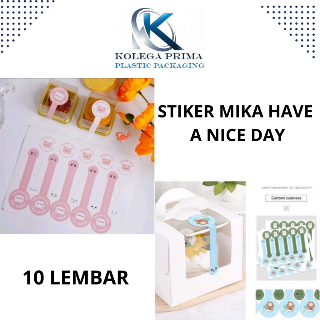 Jual STIKER LABEL HAVE A NICE DAY/ LABEL MAKANAN/ SEGEL MAKANAN ISI ...
