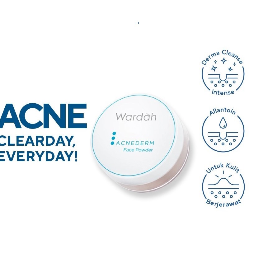 Jual Wardah Acnederm Face Powder 20Gr | Shopee Indonesia