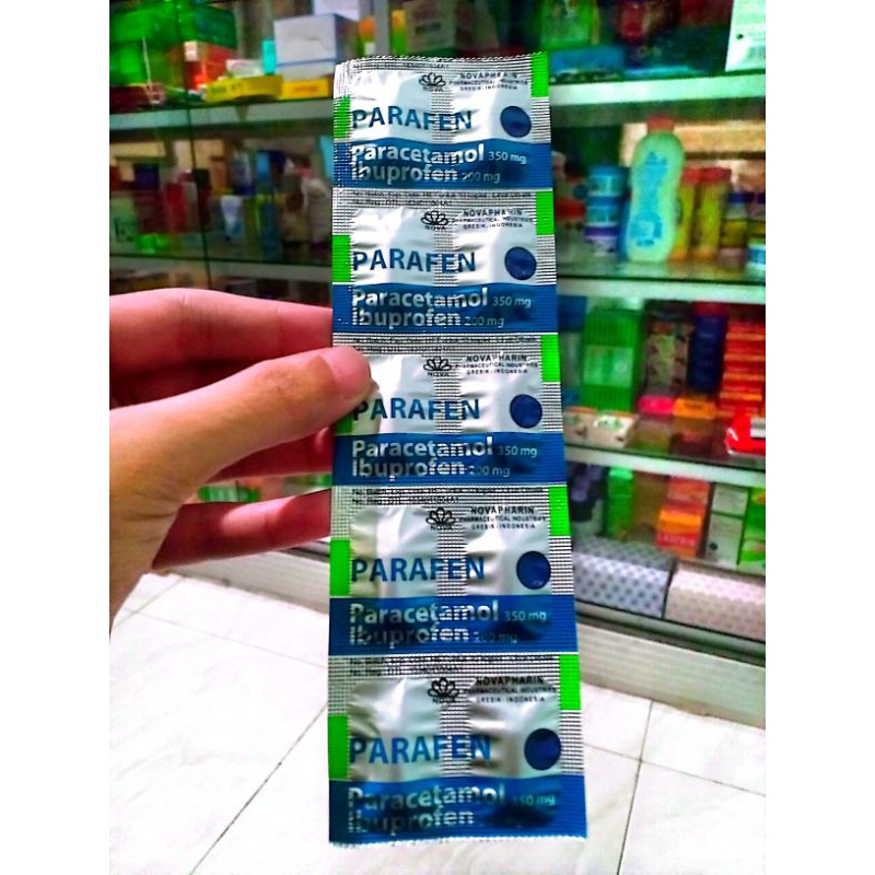 Jual PARAFEN KAPLET (obat sakit gigi, sakit kepala, nyeri nyeri, hed, Dan menurunkan demam ...