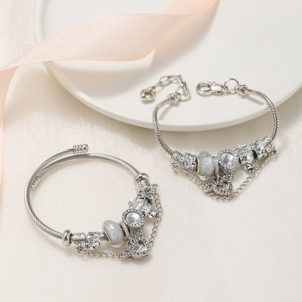 Jual V.JG 02 - Gelang Pandora Warna Silver dan Gold Unik Simple Daily ...