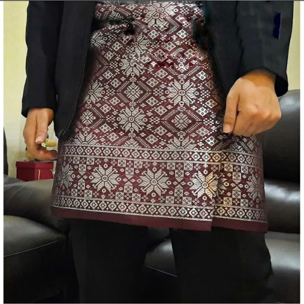 Jual Kain Sarung Songket Tenun Dewasa || Rumpak Bapack Modern || Sarung ...