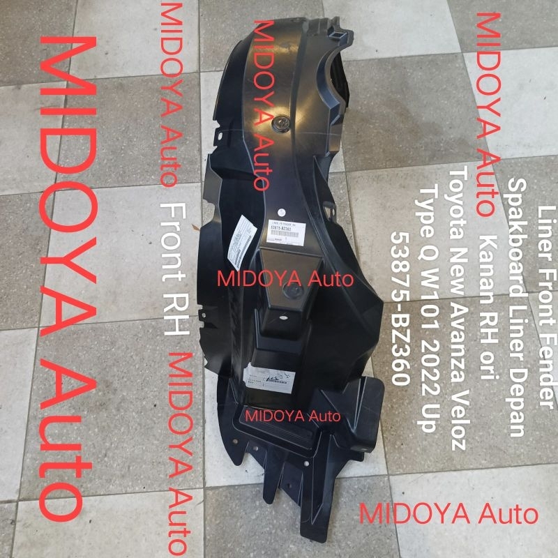 Jual Liner Spakboard Fender Front Liner Depan Toyota Avanza Veloz Q ...