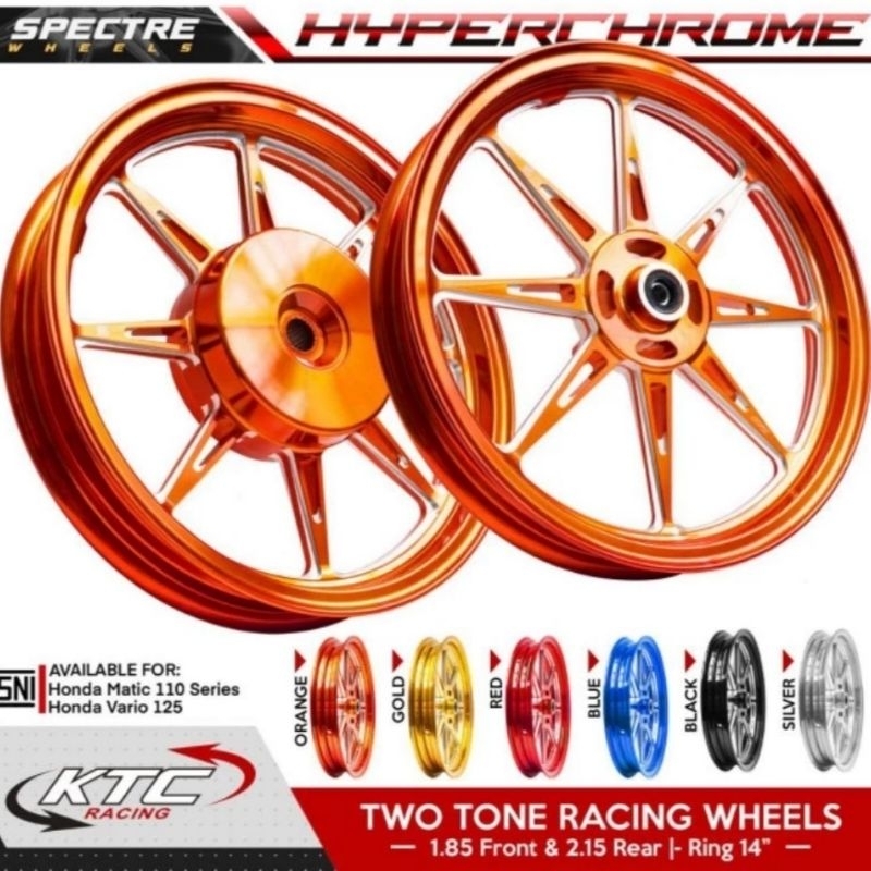 Jual Pelek Velg Racing Ktc Two Tone Palang 8 Vario 150 Vario 125 ...