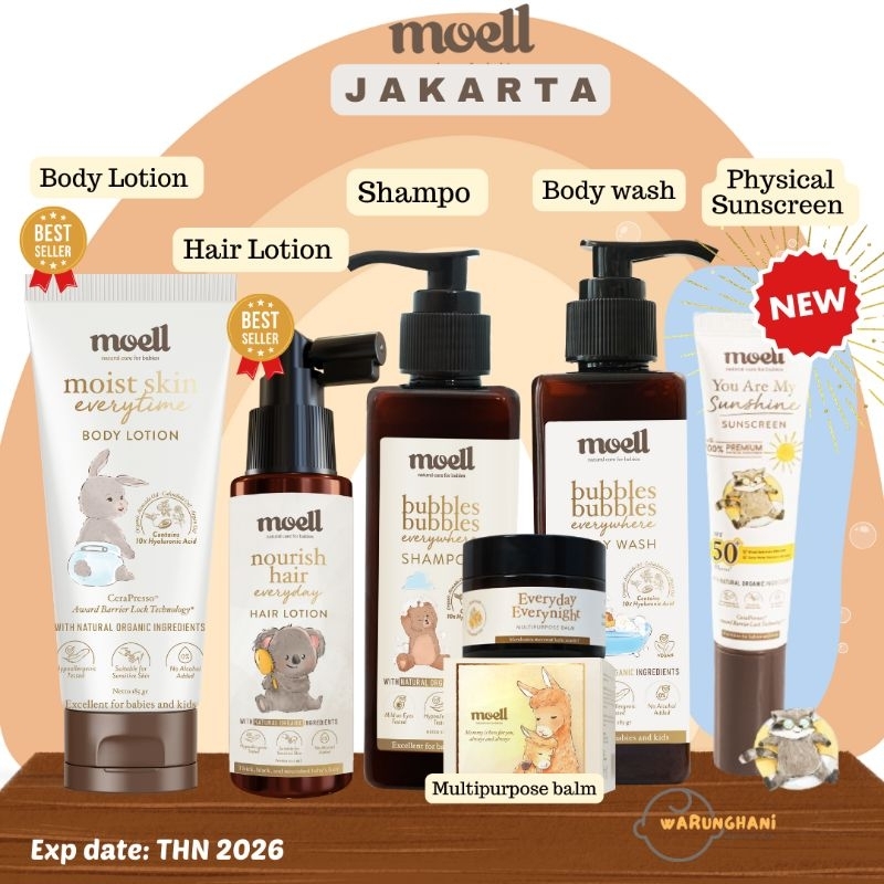 Jual MOELL Hair Lotion | Body Lotion | Face Cream | Sunscreen | Shampoo ...