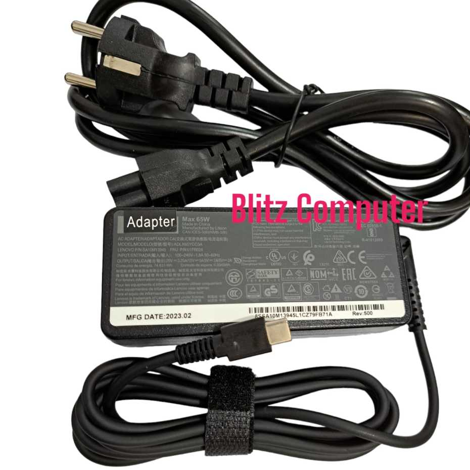 Jual Adaptor Charger Laptop Thinkpad X13 Yoga Gen 1 20SX 20SY 20V 3.25A ...